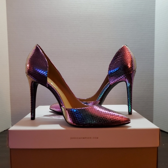 Jessica Simpson | Shoes | Jessica Simpson Mermaid Iridescent Reptile ...